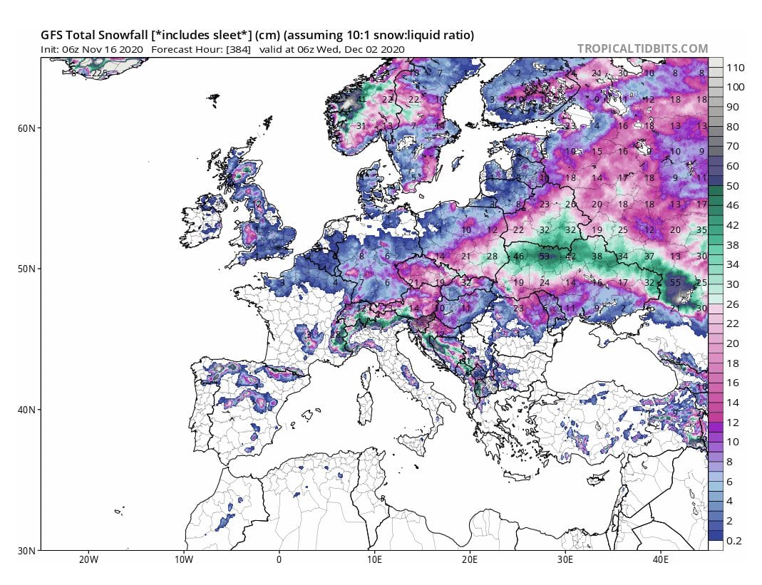 Abnormally cold winter in Europe! Extremely low temperatures and heavy ...